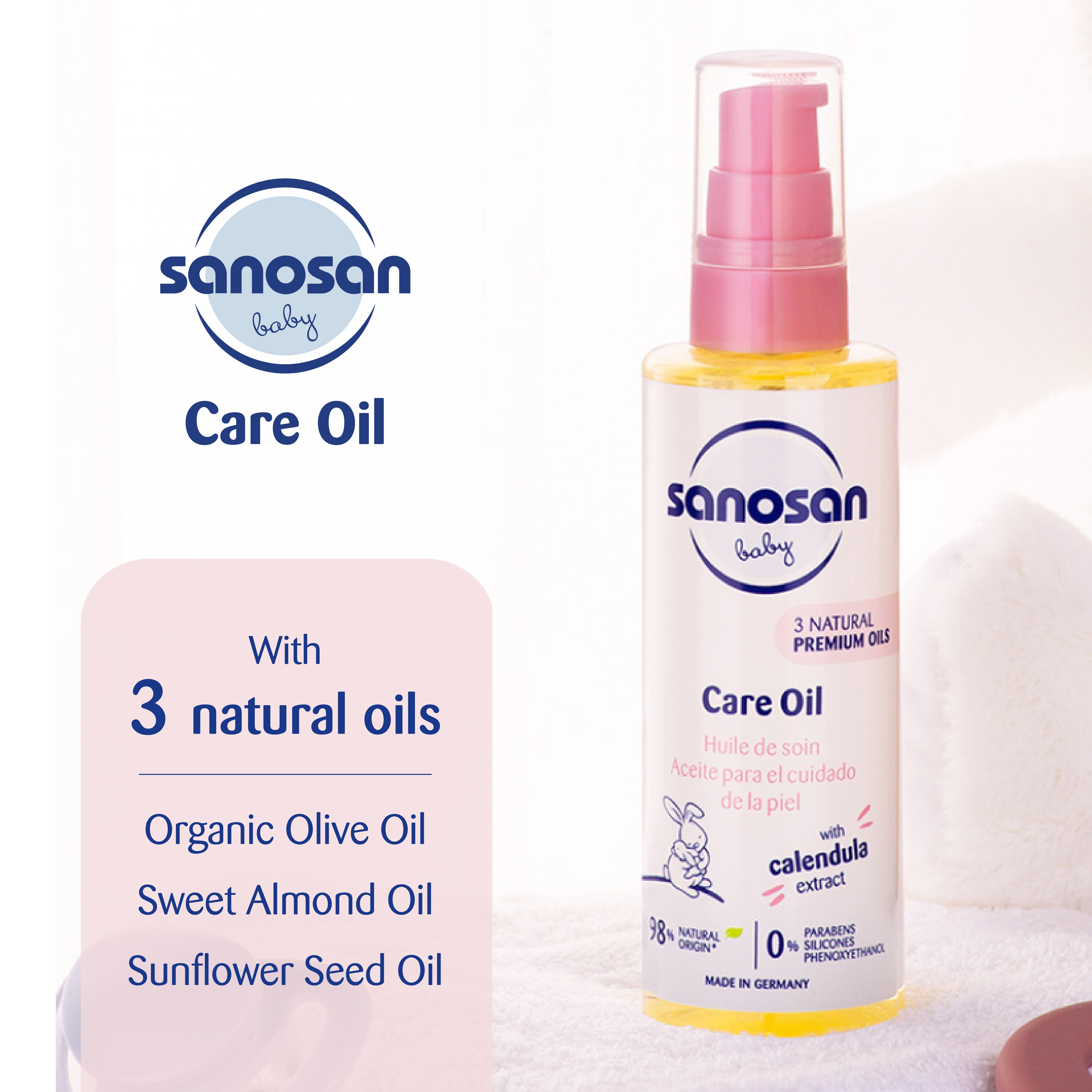 Sanosan Baby Care Oil for Gentle Nourishment – DreamyDerma